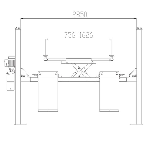 Lifts: PA-6745 4 Post Lift 4.2T